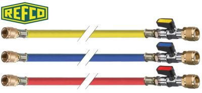Fyldeslangesæt R134a 150 cm1/4" SAE PTFE pakninger